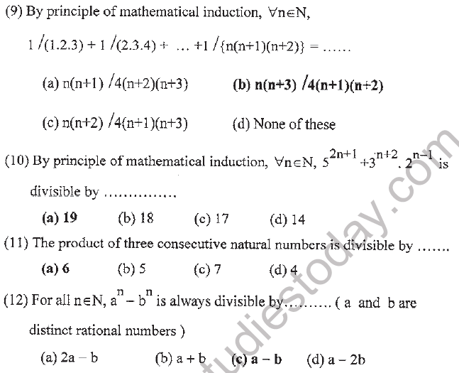 JEE Mathematics Binomial Theorem MCQs Set D with Answers